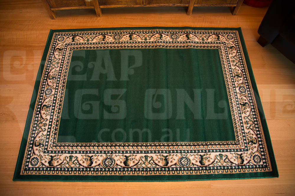 Allure 171012 - Dark Green - Traditional Floor Rugs