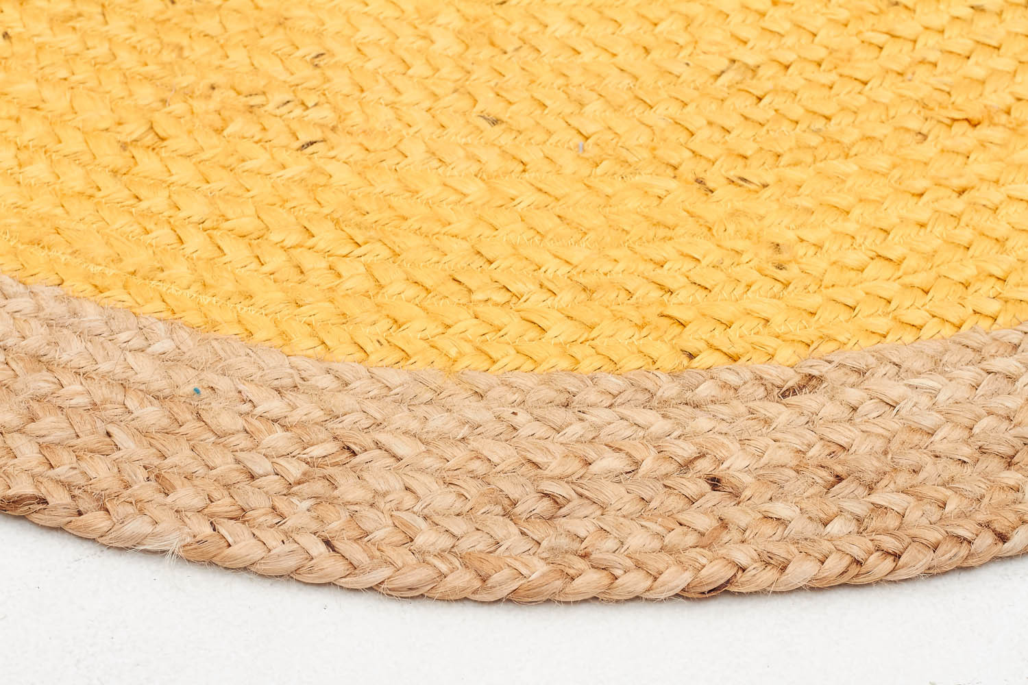Piazza Round Jute Natural Rug - Yellow | Piazza Natural Rugs | Beyond ...
