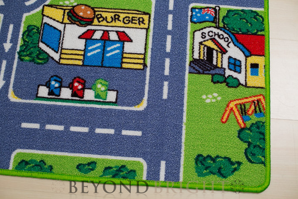 Kids Playmat City Street - Children's Interactive Educational Rugs