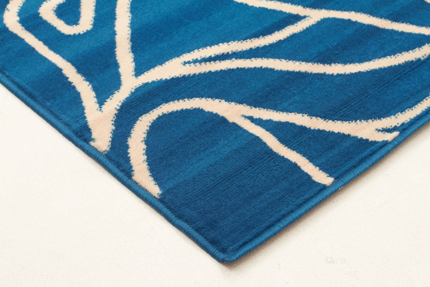 Sterling Flower Outline Rug - Blue 160x230cm | Modern Rugs Floor Rug ...