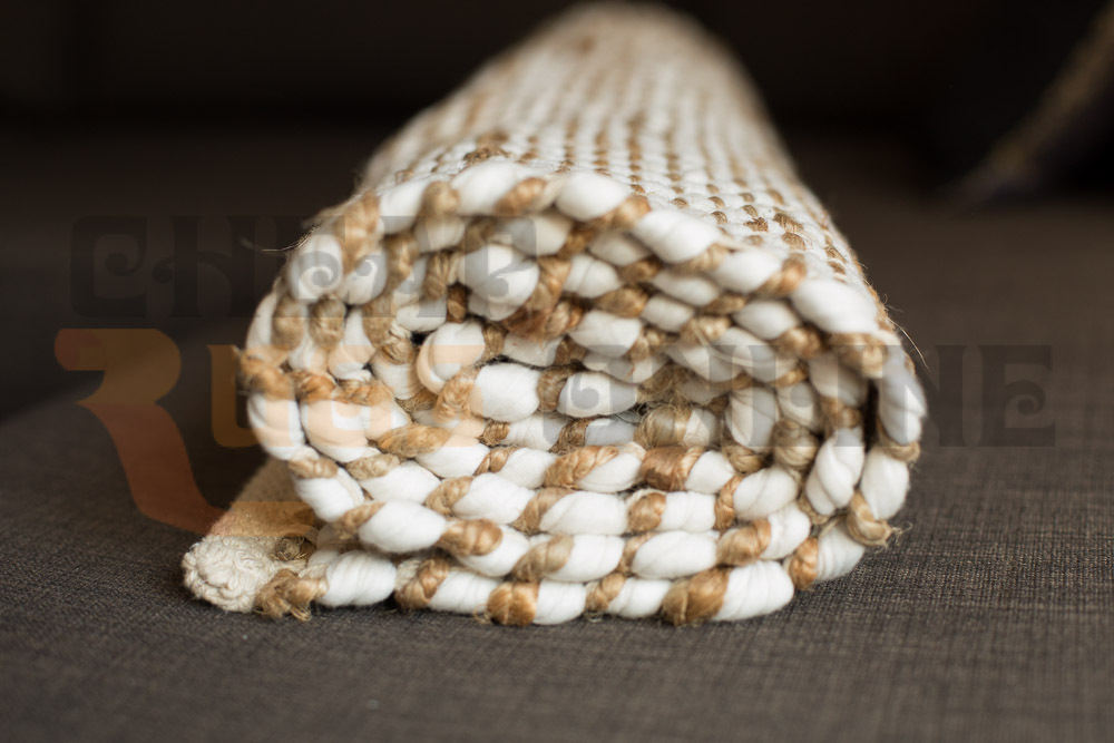 Ibis White Jute and Cotton Rug | Natural Floor Rugs | Beyond Bright